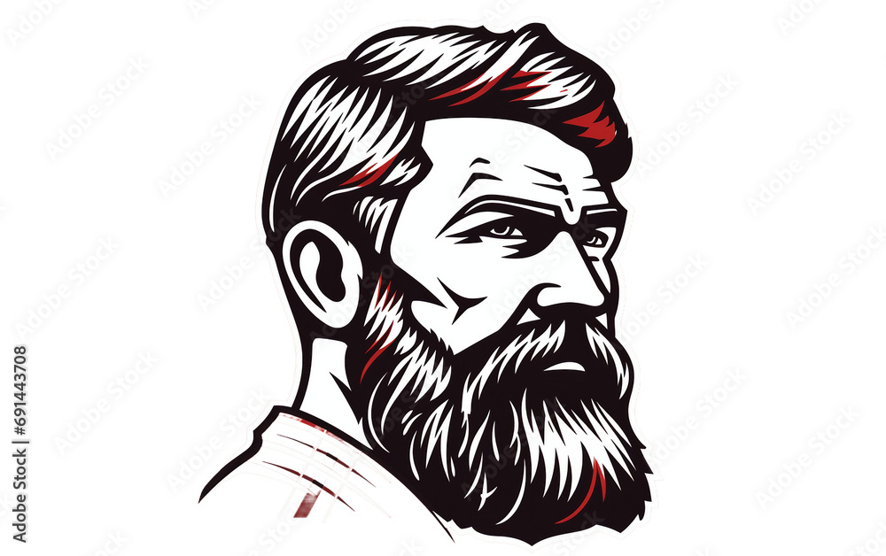 Classic Scotty Logo Vintage Vector Illustration isolated on a ...