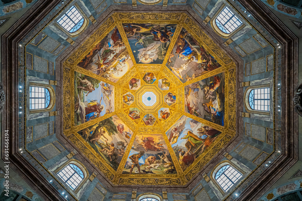 Florencia, Italy- January 16, 2023: The Medici Chapels are part of the ...