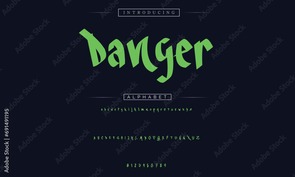 Old school Graffiti alphabet decorative lettering vandal street art ...