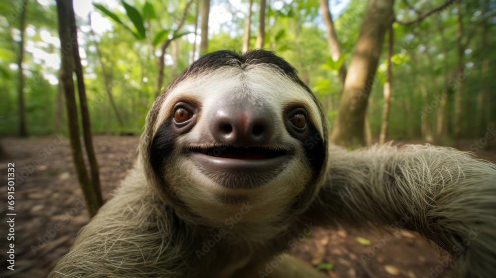 Sloth Taking Selfies That Will Make You Smile. Crazy Animals Who Took ...