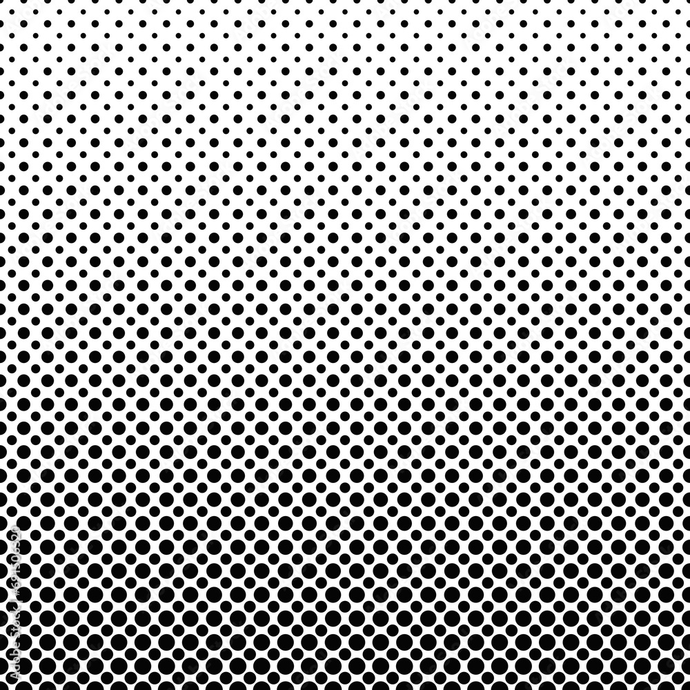 Repeating Circle Pattern Background Abstract Black And White Vector