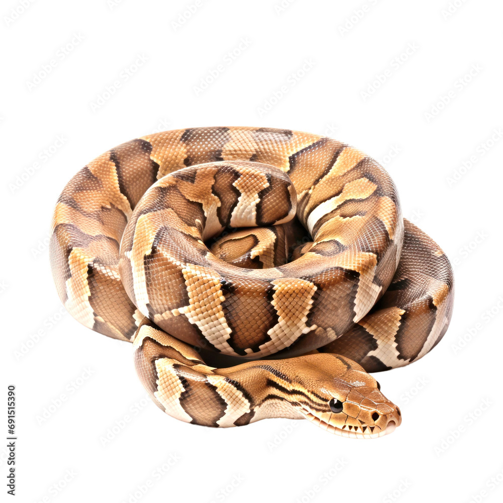 Boa constrictor snake isolated on white or transparent background, png ...