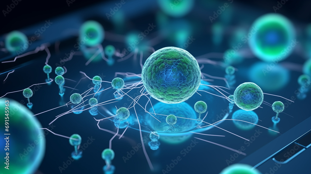 Cell division involves a intricate microbiological process and the ...