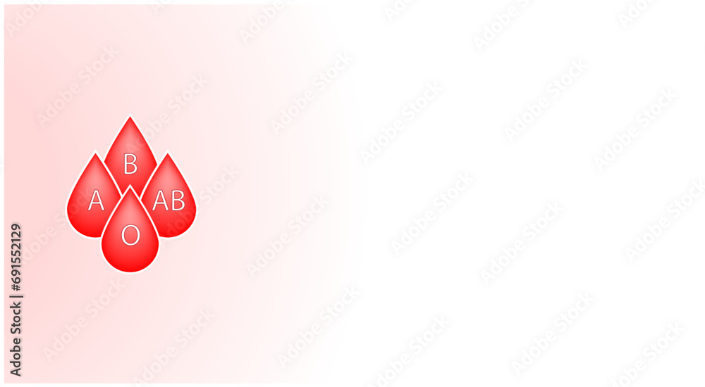 Blood donation background. Blood groups pattern. Abo system Concept ...