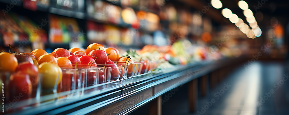Supermarket shopping experience: exploring aisles and shelves of ...