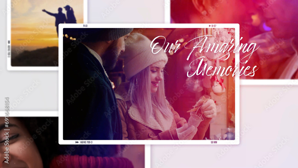 Multiframe Wedding Romantic Slideshow Template contains 11 editable ...