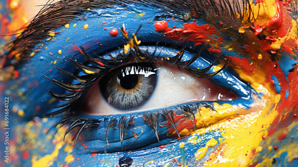 Ilustrace „chromophobia or chromatophobia: a detailed, ultra-realistic ...