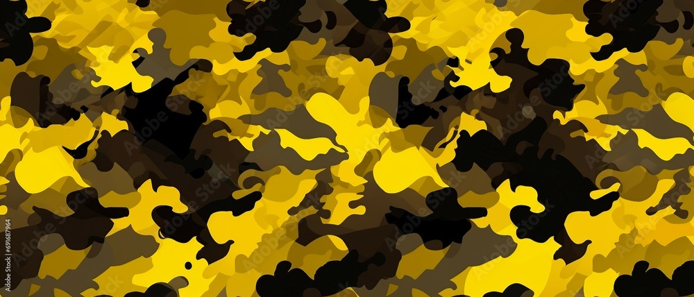 yellow Digital Camouflage Pattern texture background, a digital pixel ...