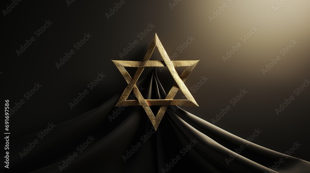 Star of David, ancient symbol, emblem in the shape of a six-pointed ...
