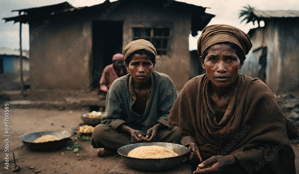 Famine is raging across African countries, and women are suffering the ...