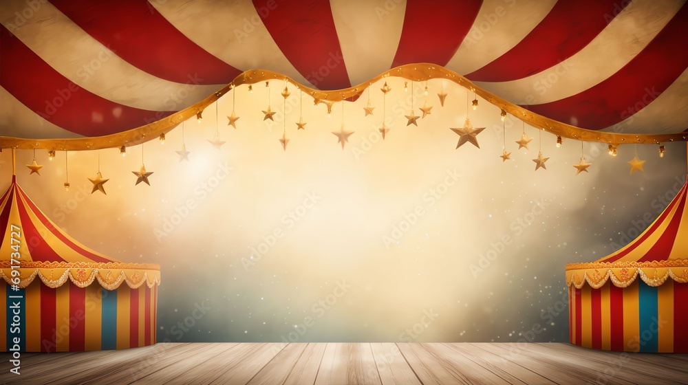 Circus frame background circus tent background with copy space Stock ...