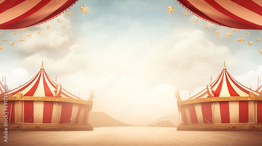 Circus frame background circus tent background with copy space Stock ...