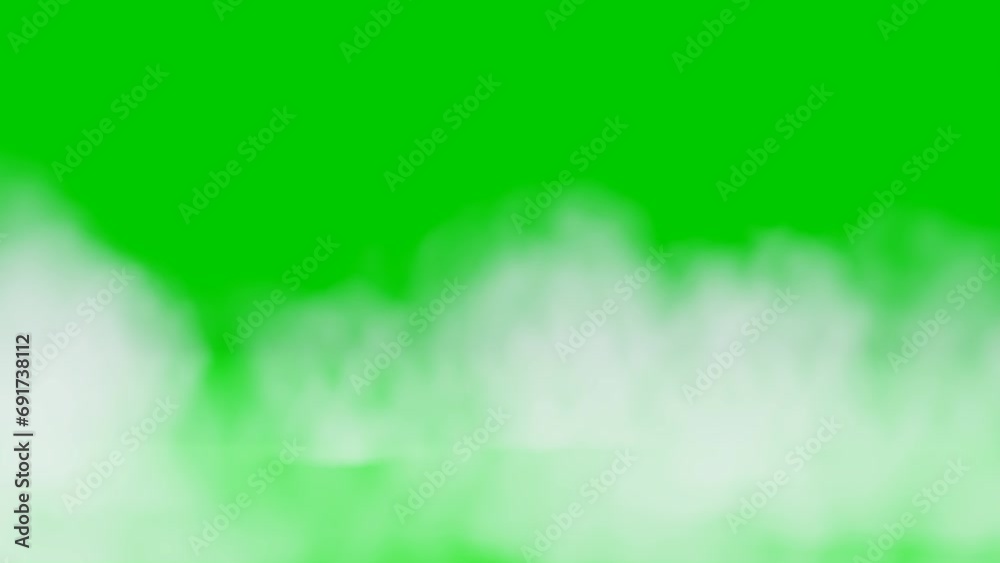 Realistic animated smoke background. Smoke, fog asset in Green screen ...