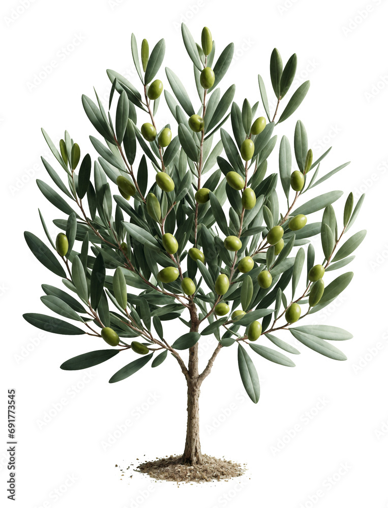 olive tree illustration. for logo, symbol, and icon. PNG background ...