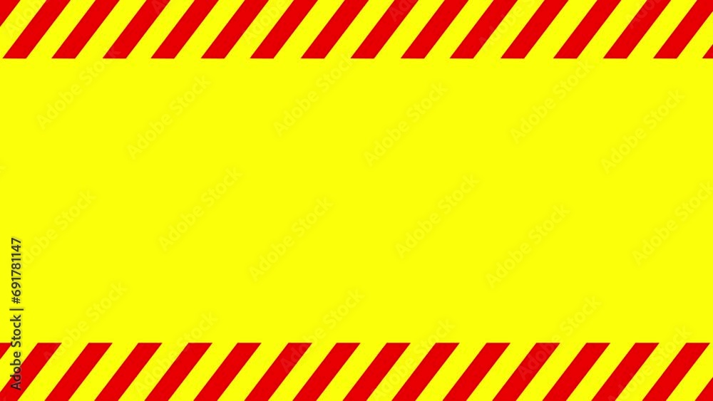 Animation of barricade tape or warning tapes. The concept of an ...