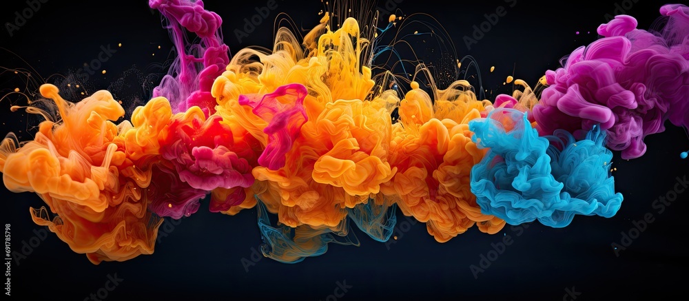 Slow motion photography showcasing captivating colors in a motion ...