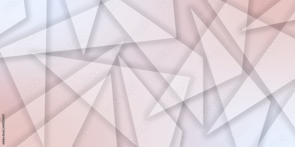 Abstract Minimal Geometric background with triangular bright light with ...