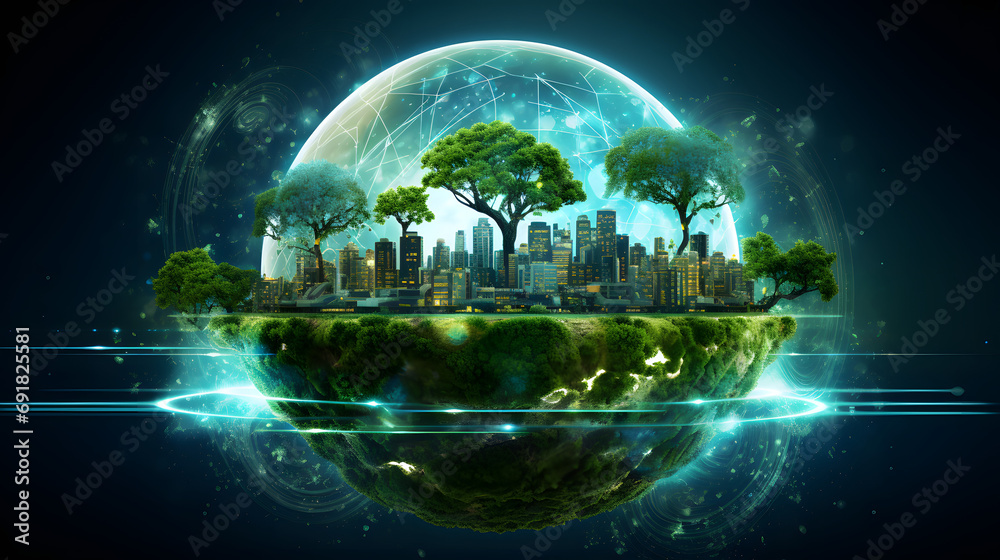 Environmental technology concept. Sustainable development goals ...