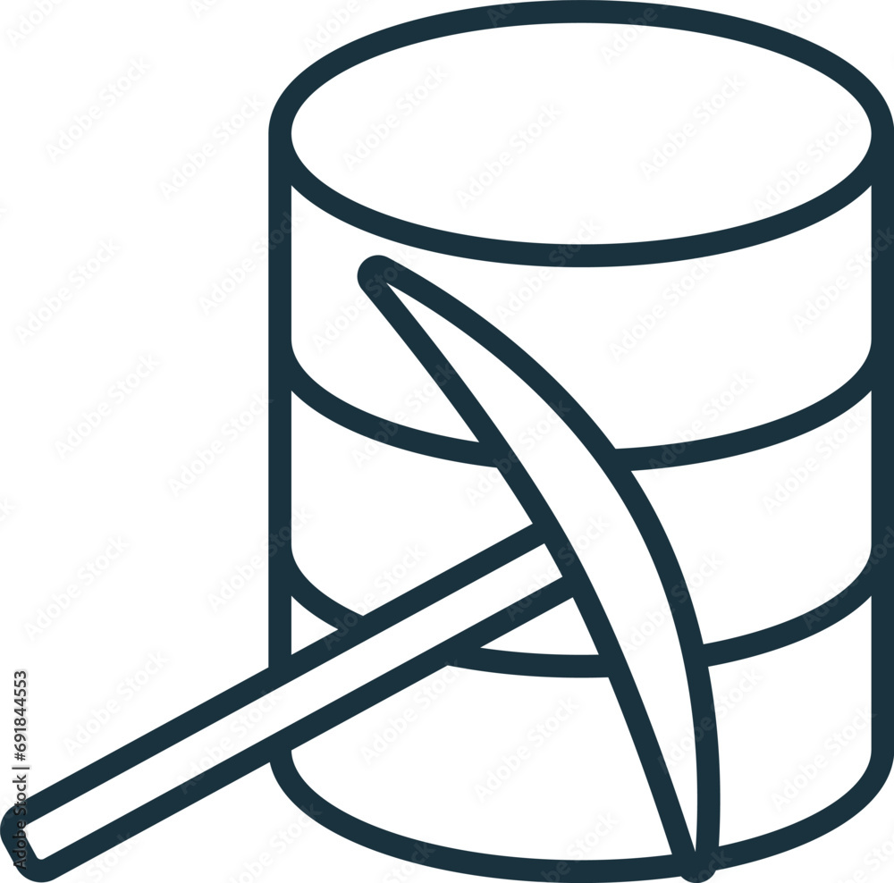 Data mining icon. Monochrome simple sign from data analytics collection ...