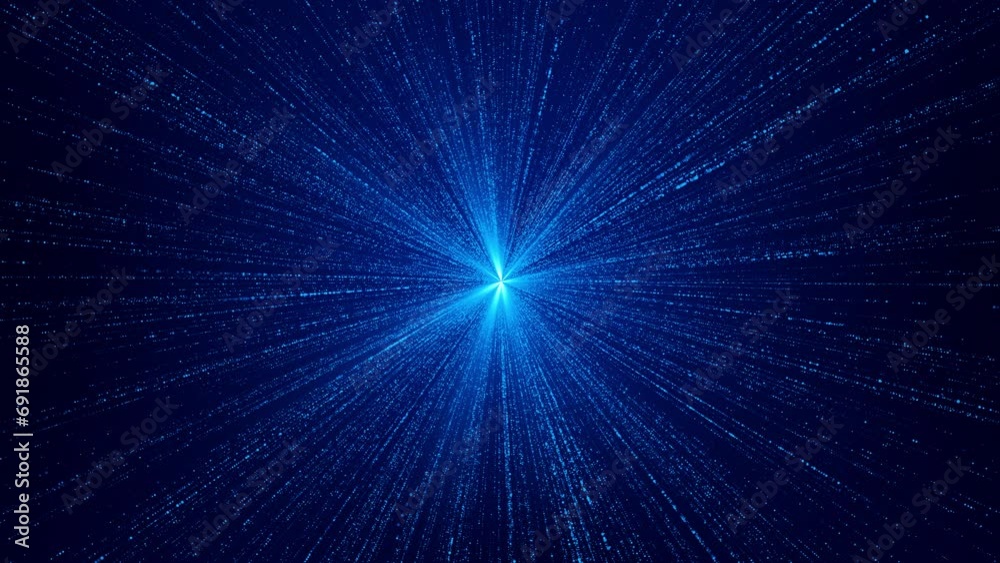 4K 3D Abstract Blue Night Luxury Awards Background Particle Glitter ...