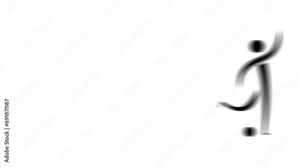 Vidéo Stock Animation set, football soccer symbol. Animations ...