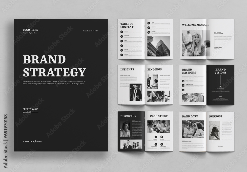 Brand Strategy Template Stock Template Adobe Stock