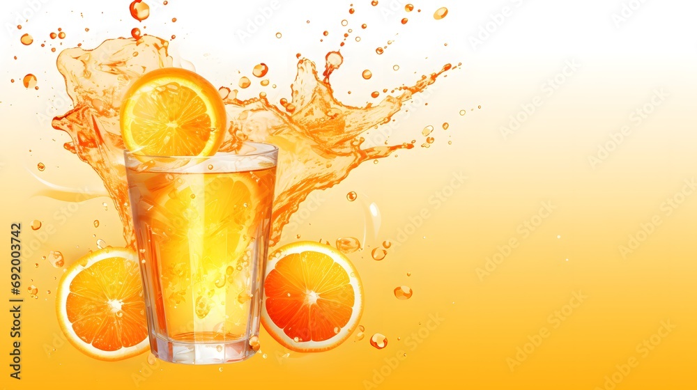water orange soda drink fizzing illustration liquid citrus, juice ...