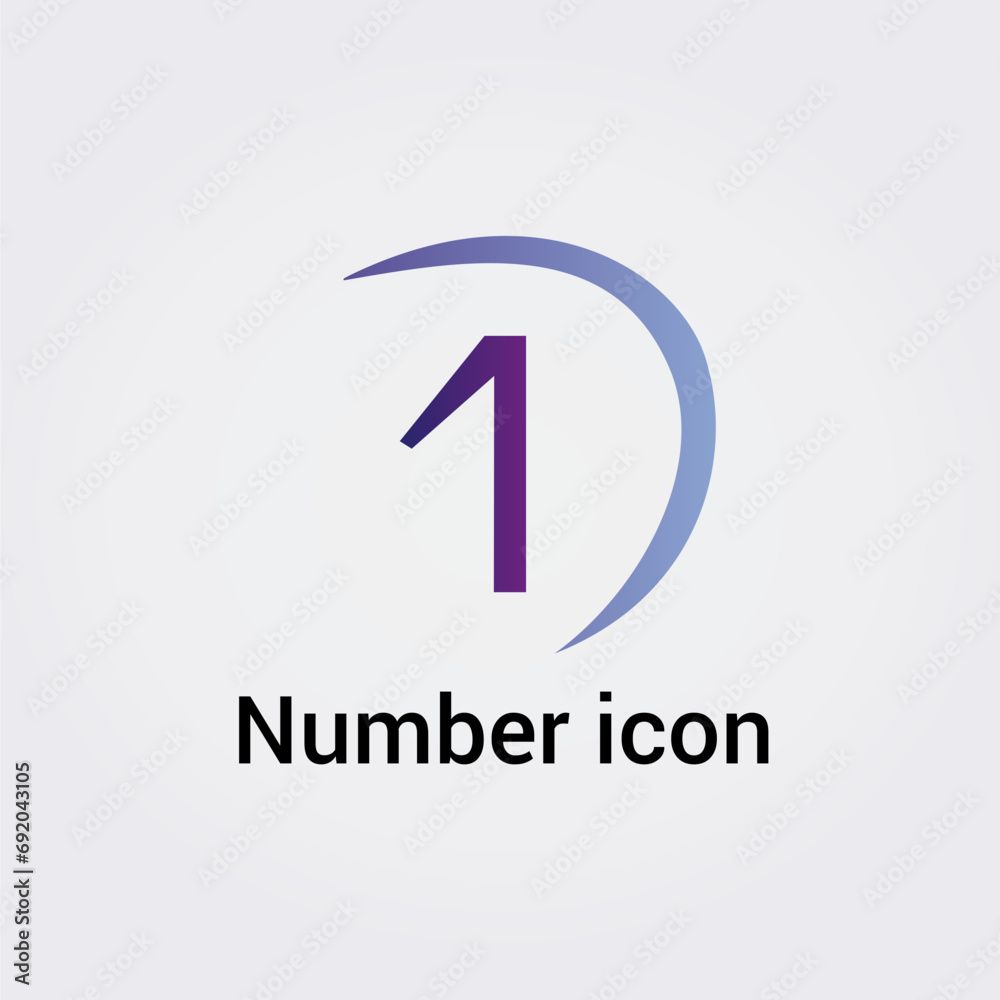 Icône Chiffre Nombre pour Design Logos Elément Graphique Formes Variées ...