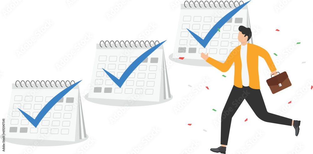 Successful completion of the probationary period, time of new employee ...