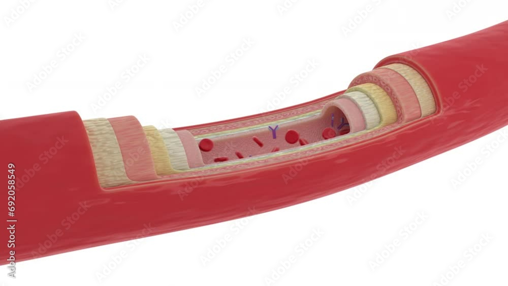 Microscopic Examination Of Blood Flow In Human Artery Detects ...