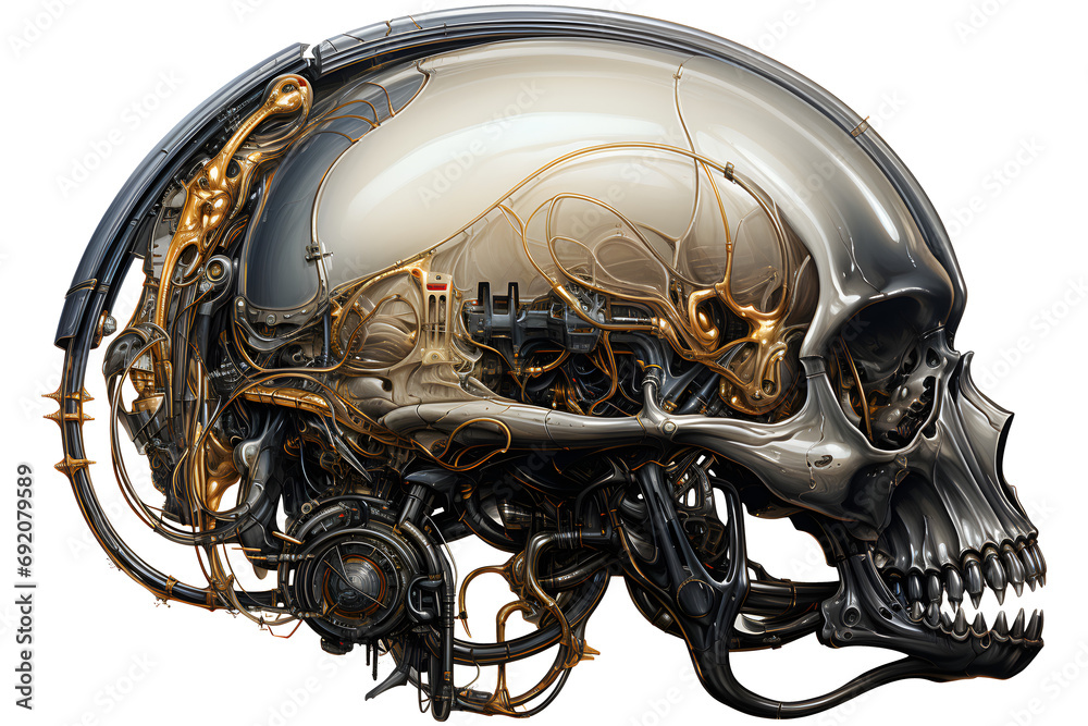 The side view of the skull looks abnormal. It was like an imaginary ...