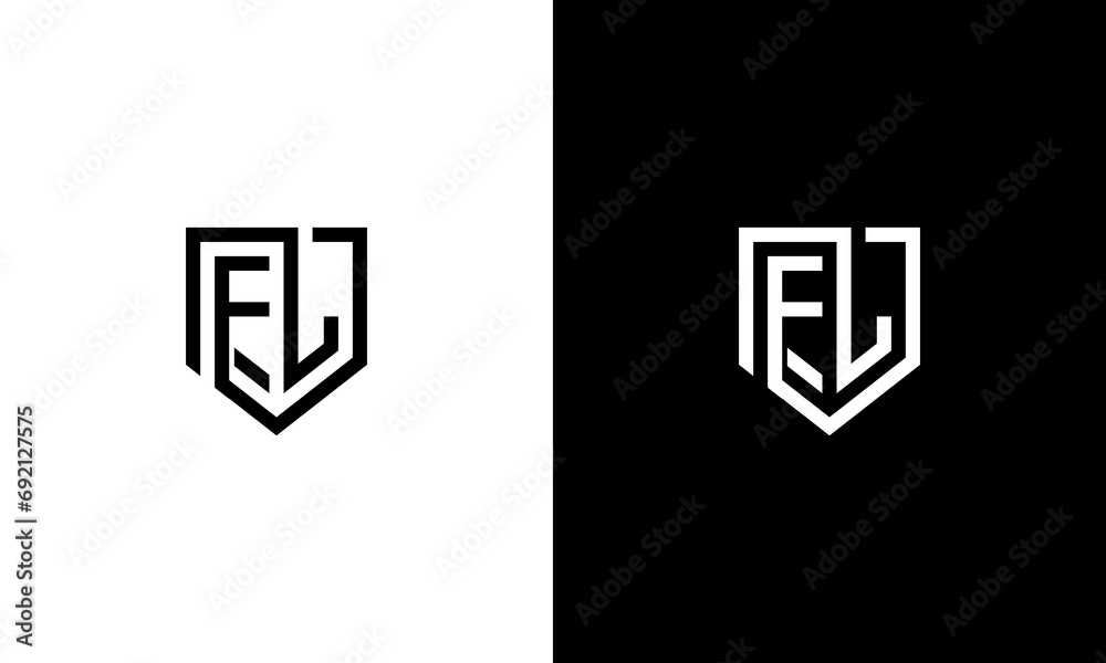 initials f and l monogram logo design vector Stock Vector | Adobe Stock