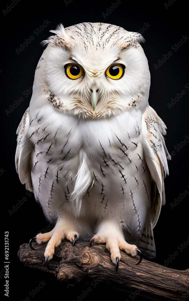 coruja branca, simbolo de sabedoria Stock Illustration | Adobe Stock