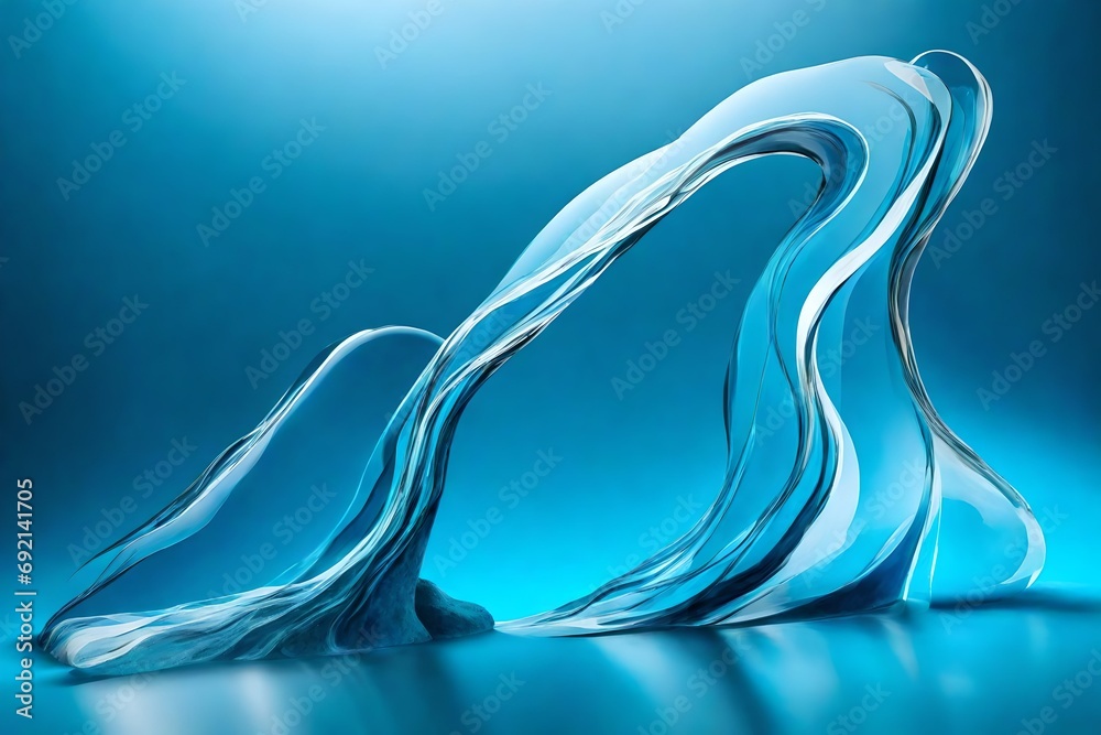 Abstract Wave Stone Sculpture: Sculpt stones in the form of flowing ...