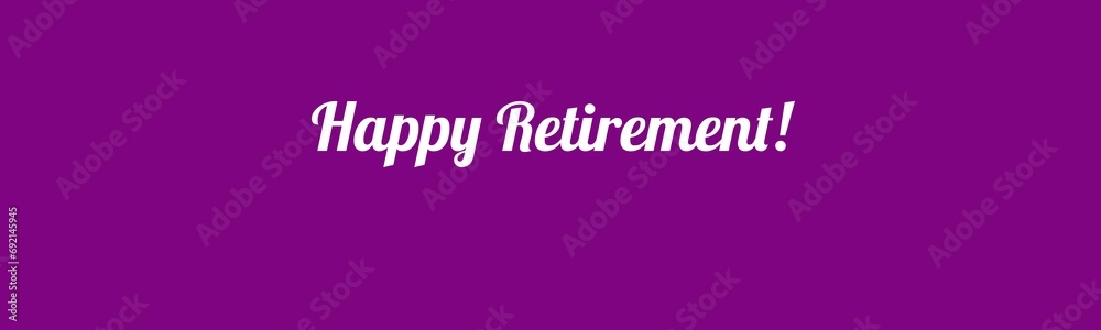 Happy Retirement text banner design illustration. Creative typography ...