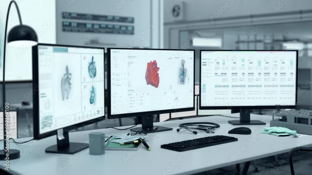 Futuristic Medical Computer System Starts Analyzing Heart To Diagnose ...