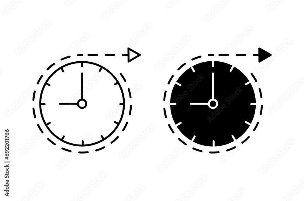 Long term planning icon set. vector illustration Stock Vector | Adobe Stock