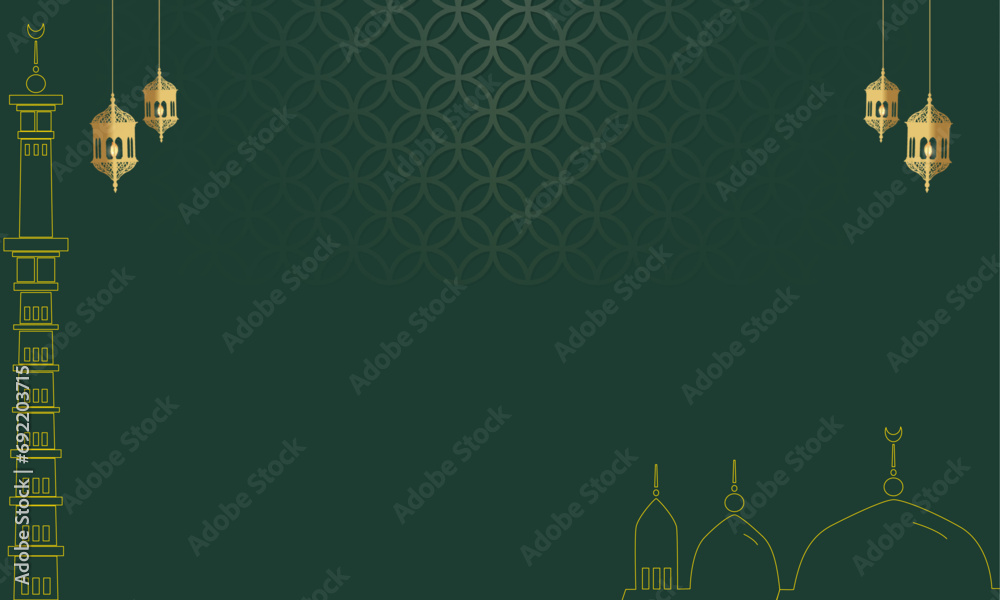 Muslim banners are suitable for event and greeting backgrounds Stock ...