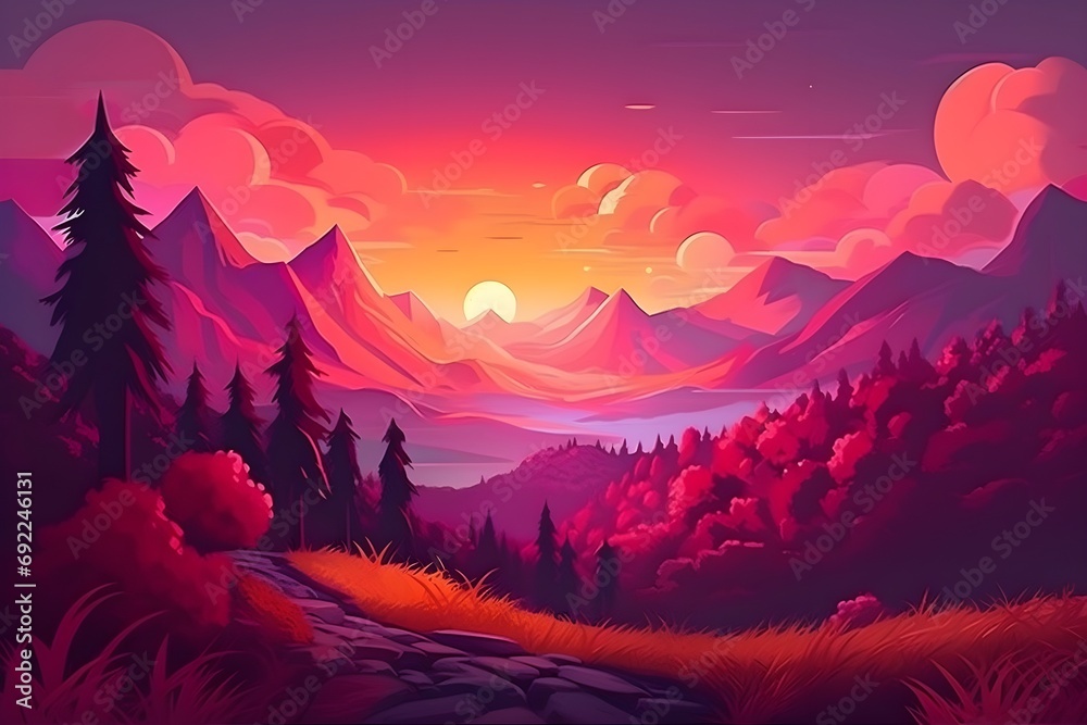 Visually appealing wallpaper with a purple and red background. Perfect ...