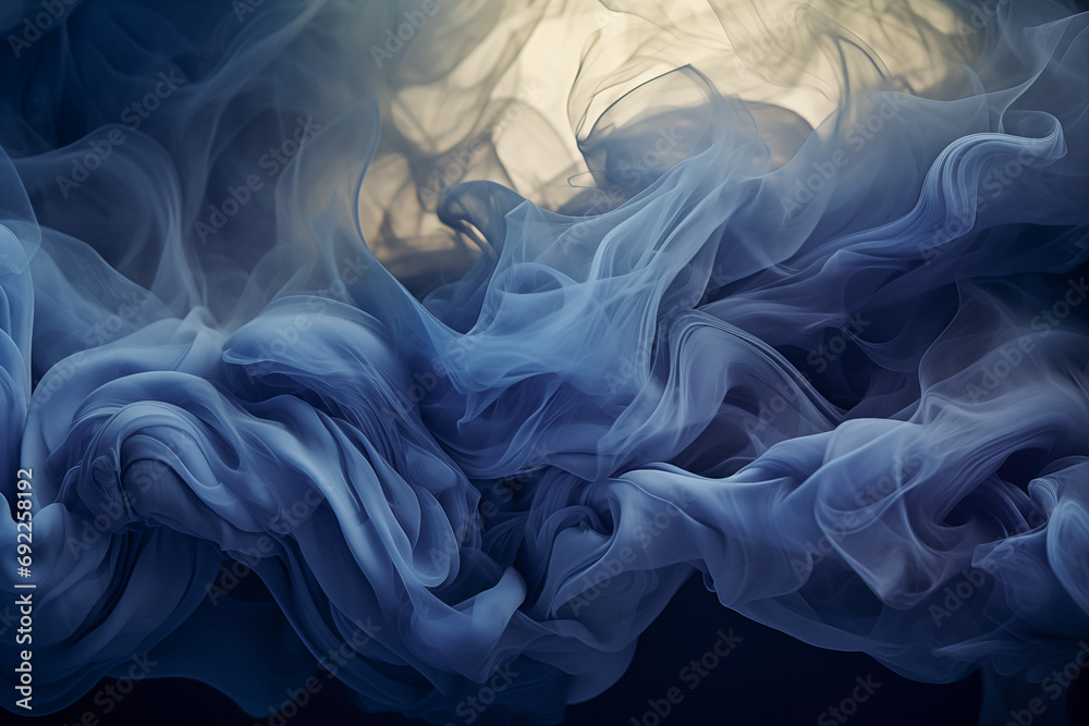 Smoke moon mist texture. Mysterious blue, grey, black colors in a ...