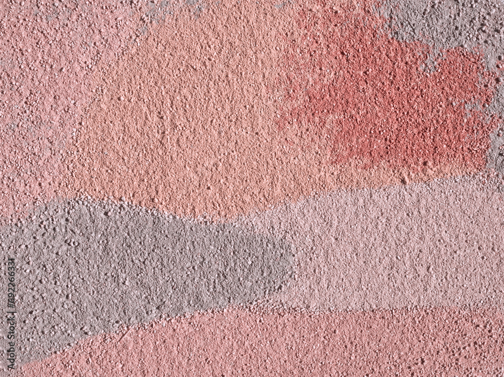 Pink aesthetic. Pink background. Pink and gray cosmetic clay. Natural ...