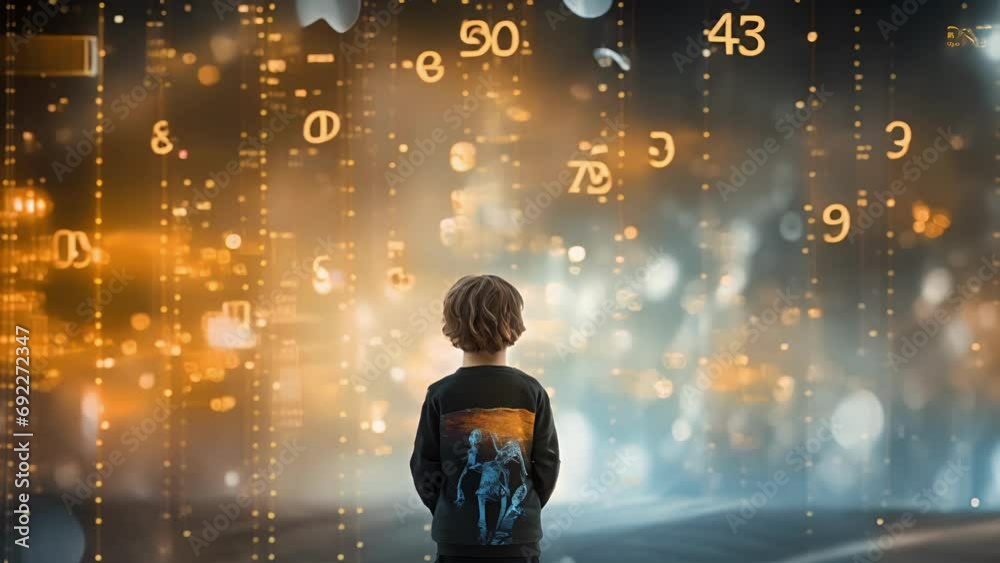 A visual representation of a genetic algorithm, with numbers and ...