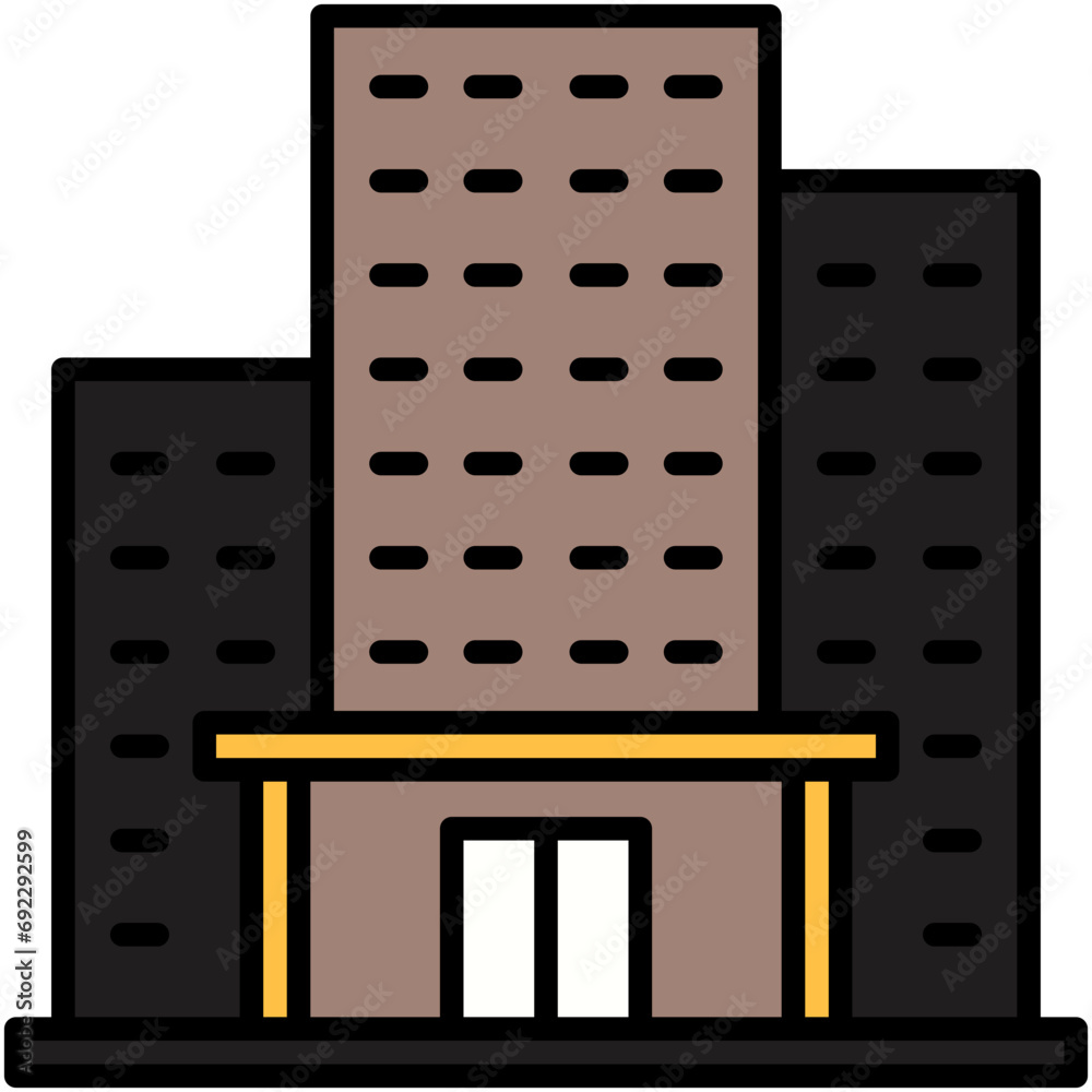 Public Housing Icon. Affordable Social House Pictogram Graphic ...