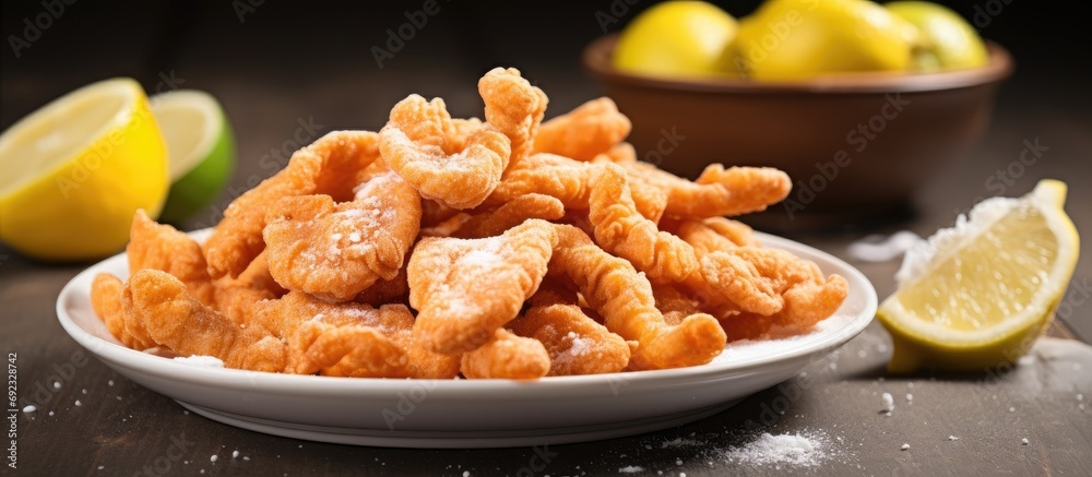 Flour-based snacks called Chicharrones de Harina are popular in Mexico ...