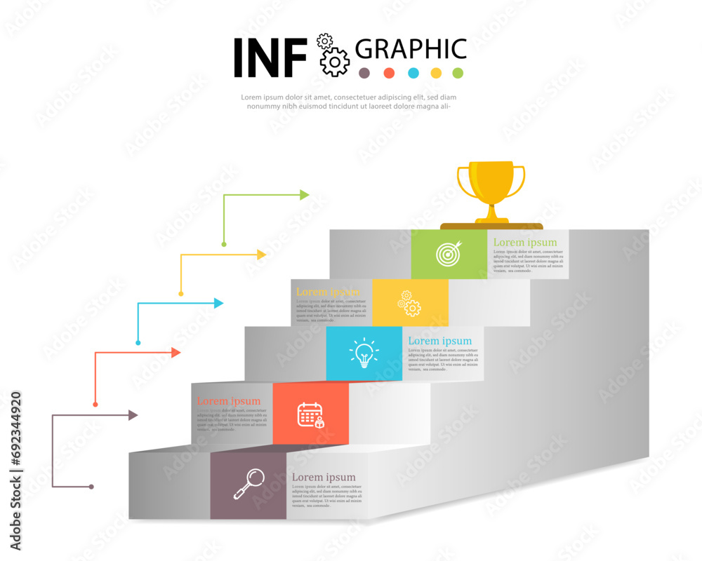 Vector Infographic Format With Steps Can Be Used For Process Diagrams Presentations Workflow