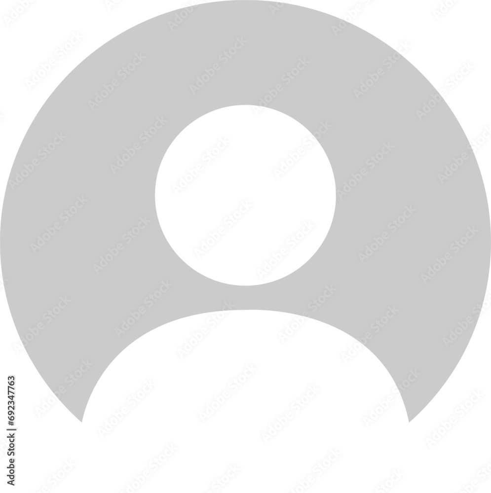 Fill Avatar, user profile, person icon in gray Color, gender neutral ...