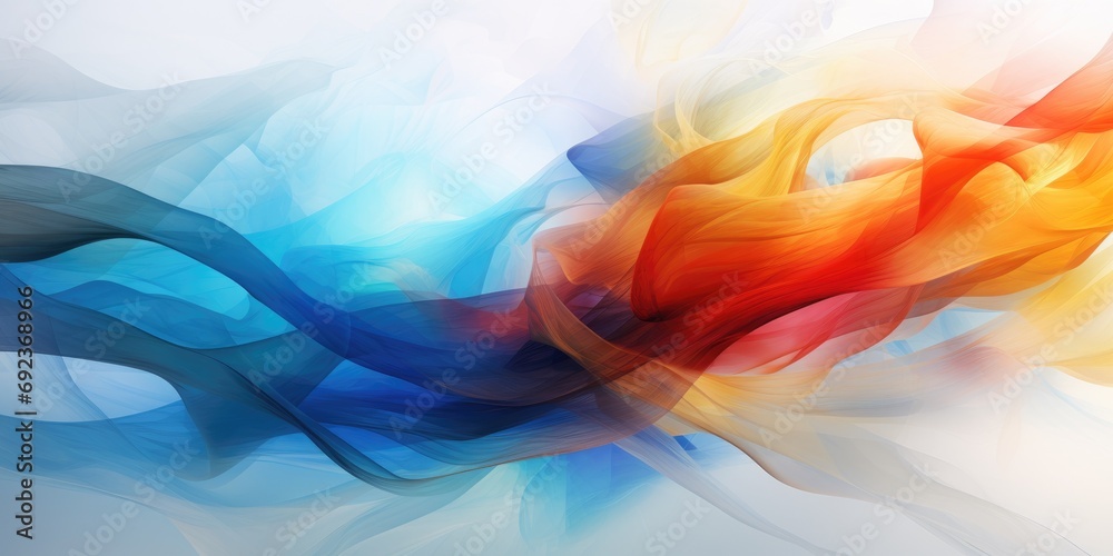 Abstract colorful background. DX, digital transformation with human ...
