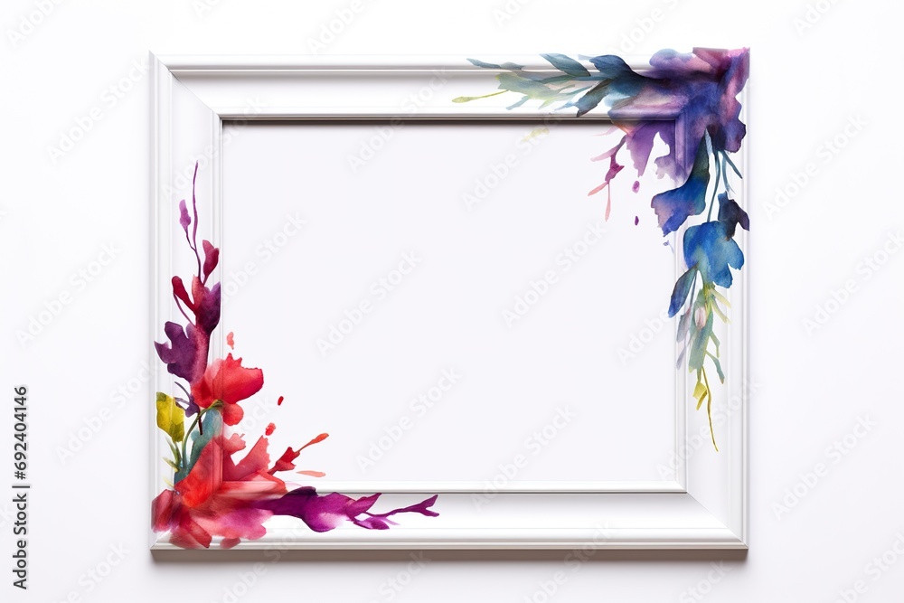 beautiful contemporary design square frame, front view, full frame ...