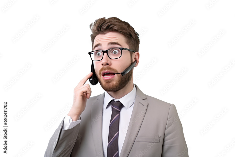 Professional Response: The Art of Employee Phone Etiquette isolated on ...