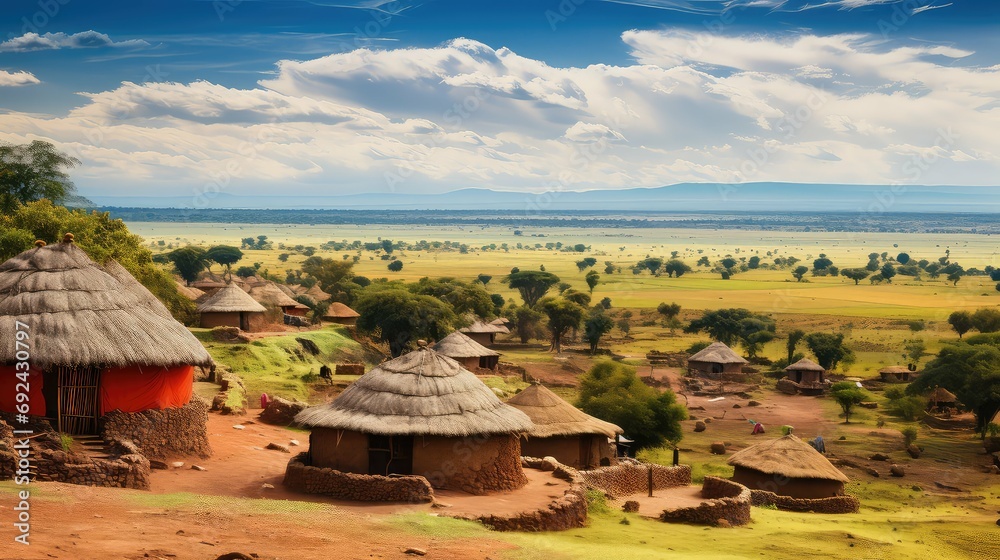 escarpment rift valley landscape illustration plateau lake, basin ...